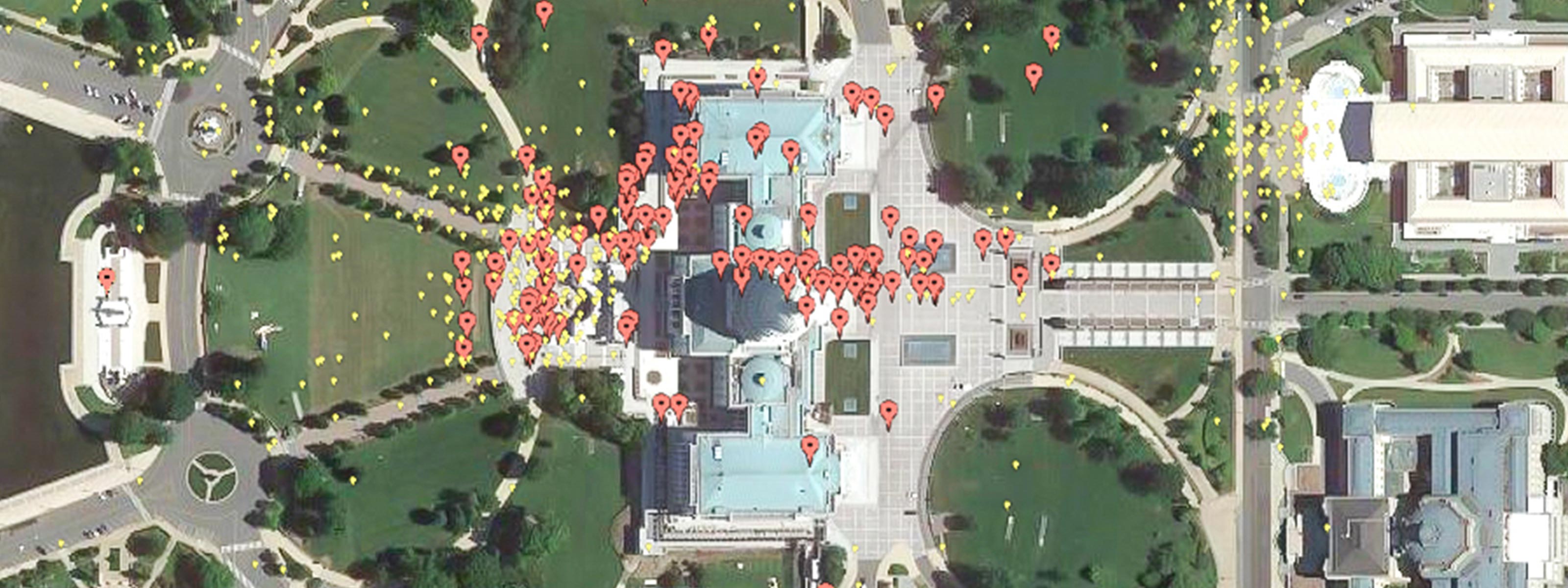 Interactive map puts Capitol Hill riot videos into context