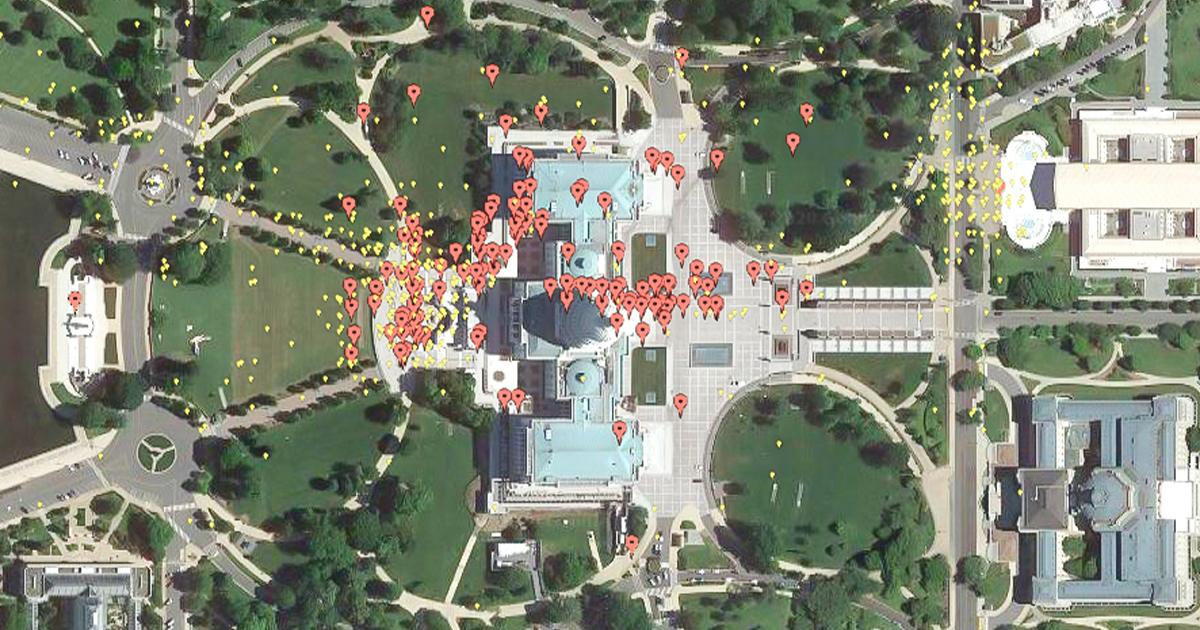 Interactive map puts Capitol Hill riot videos into context