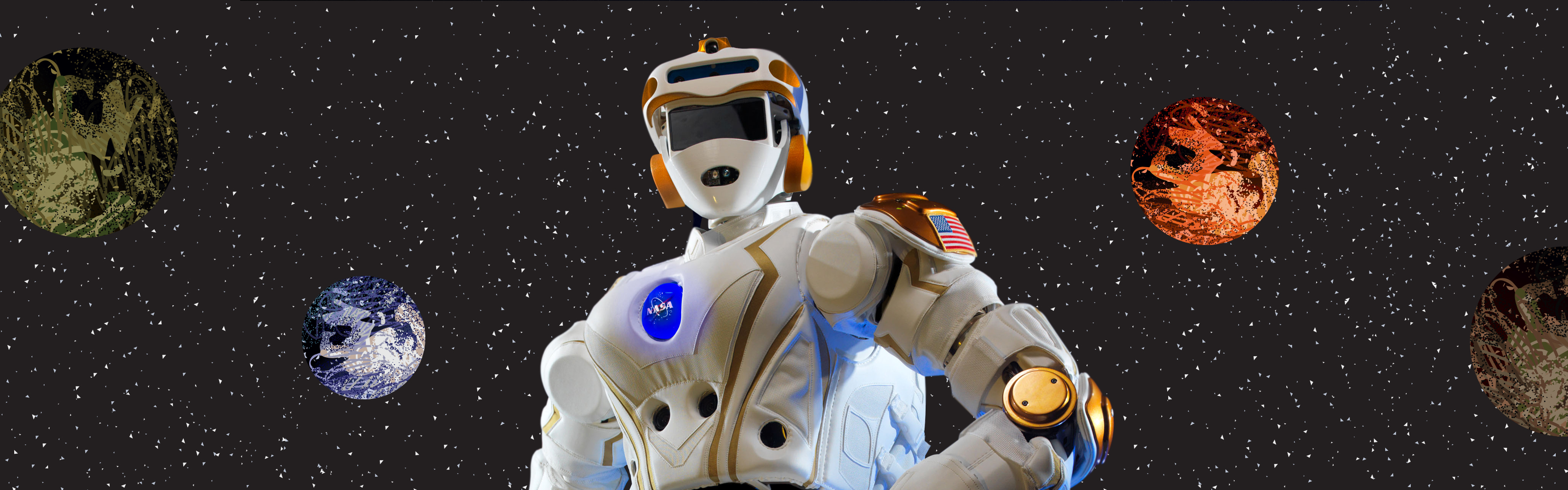 The Construction Robots Building Space Colonies