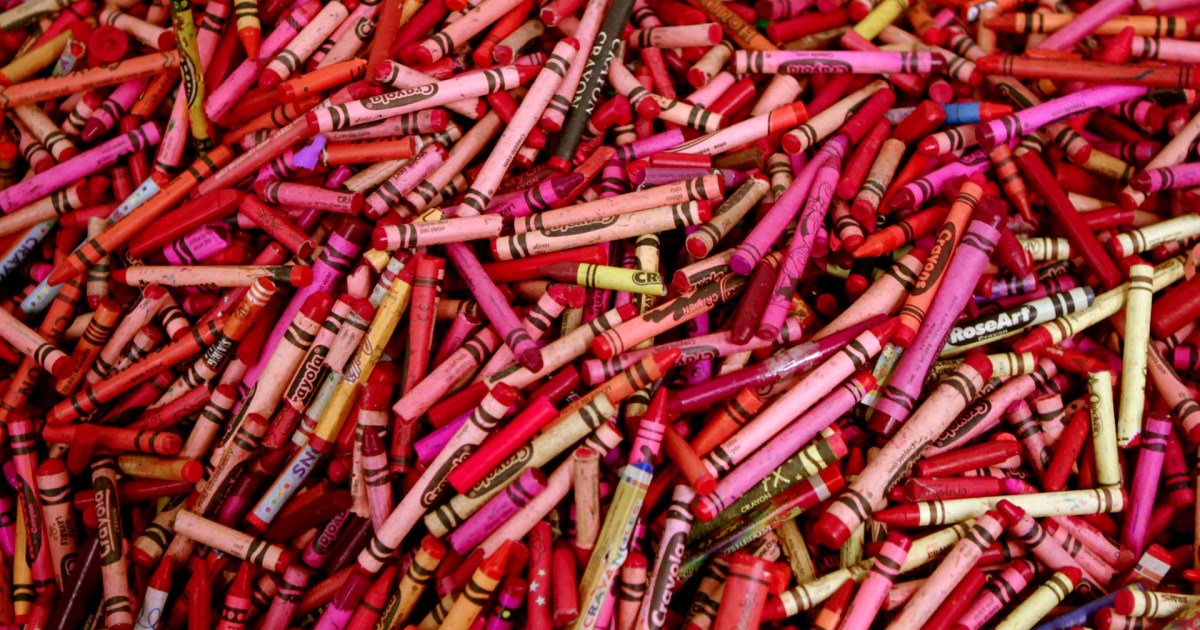 Ever wonder what happens to leftover crayons?