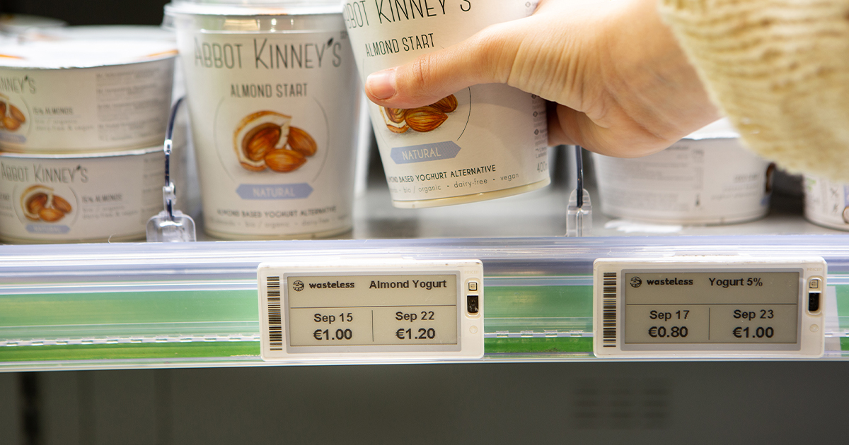 Digital price tags auto-discount groceries to avoid food waste