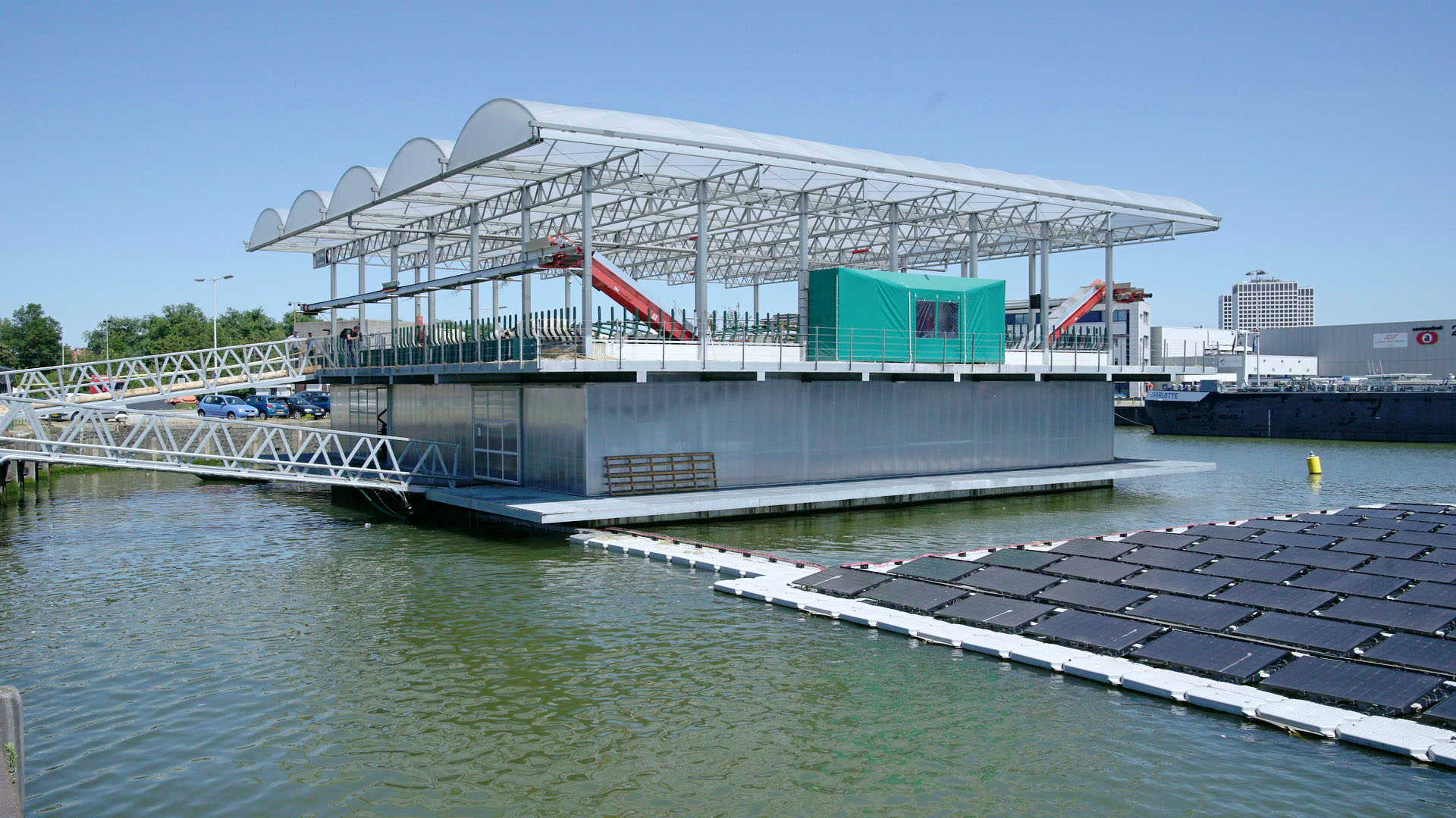 The world's first floating dairy farm