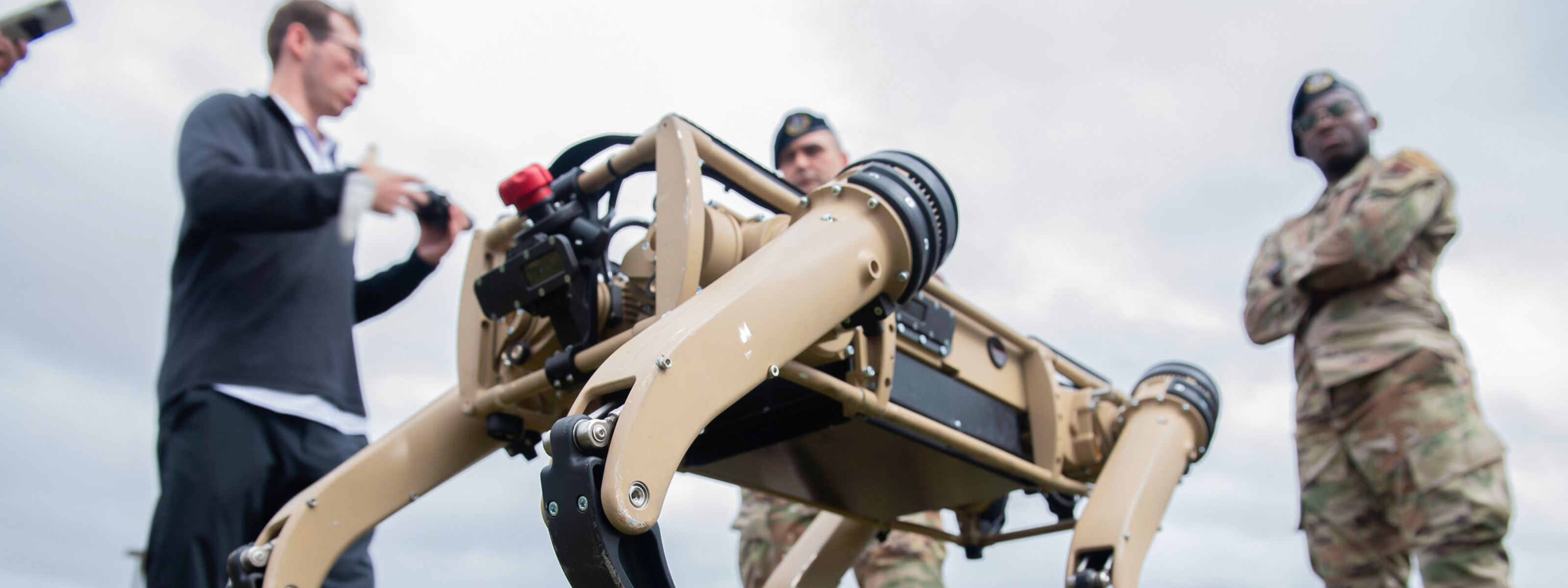 Robot dogs are being deployed at a US military base