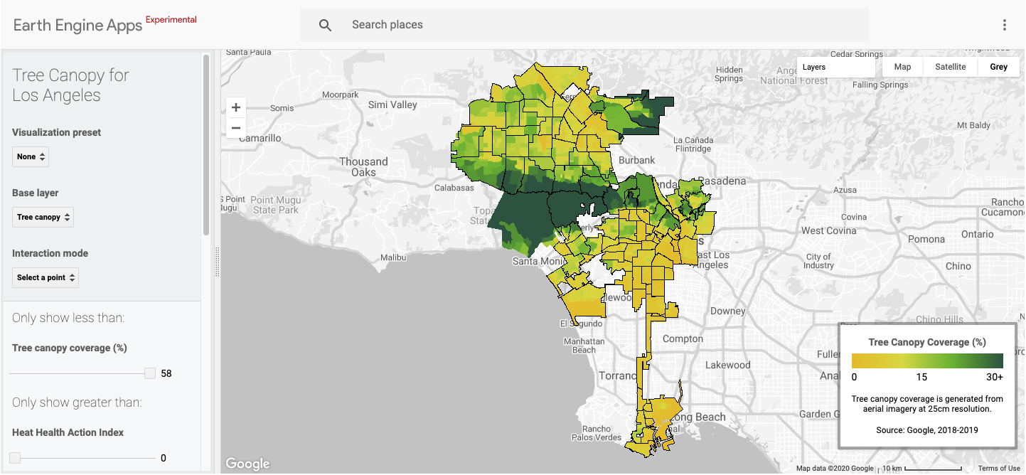 Google’s Tree Canopy Lab is helping LA cool down