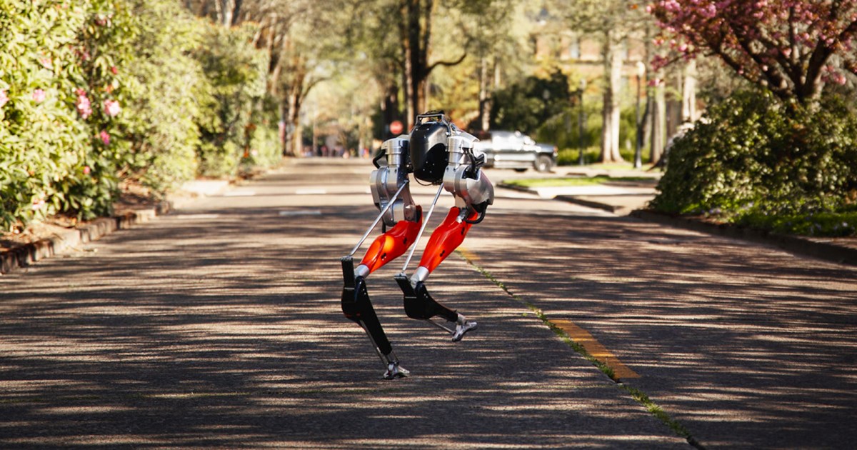 Bipedal robot completes 5K after learning to run