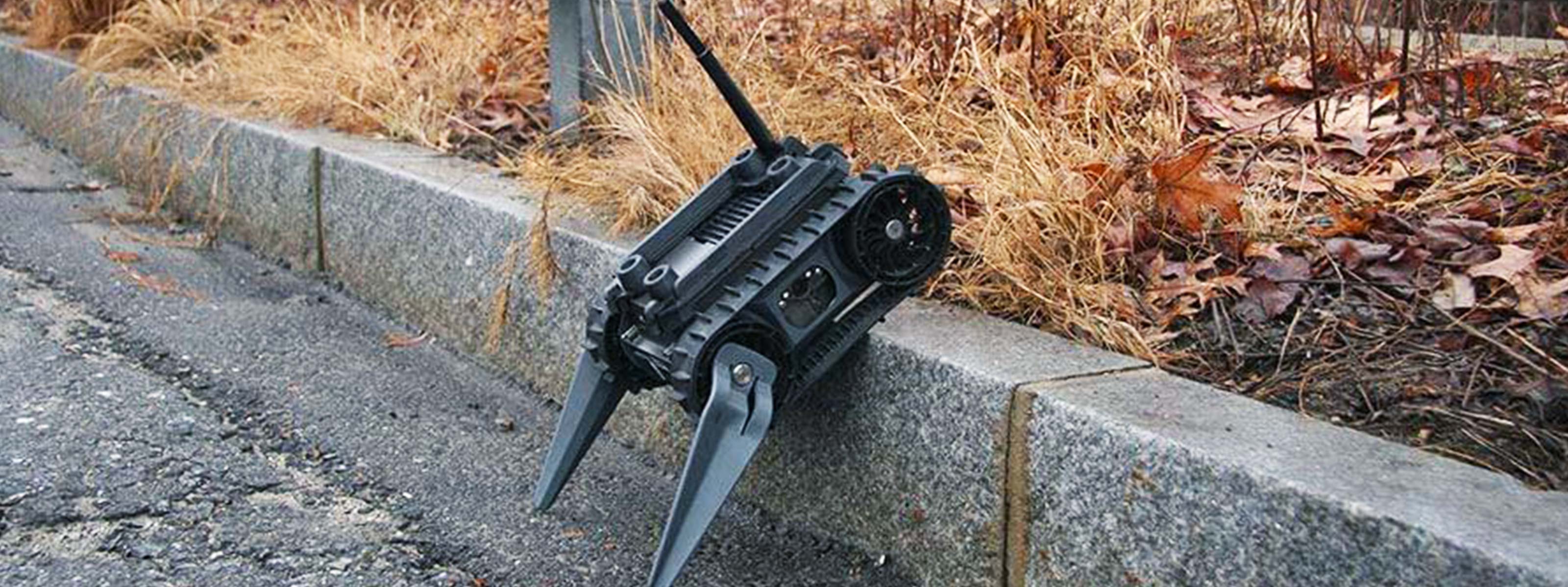 Throwable rescue robots sent to help at collapsed building