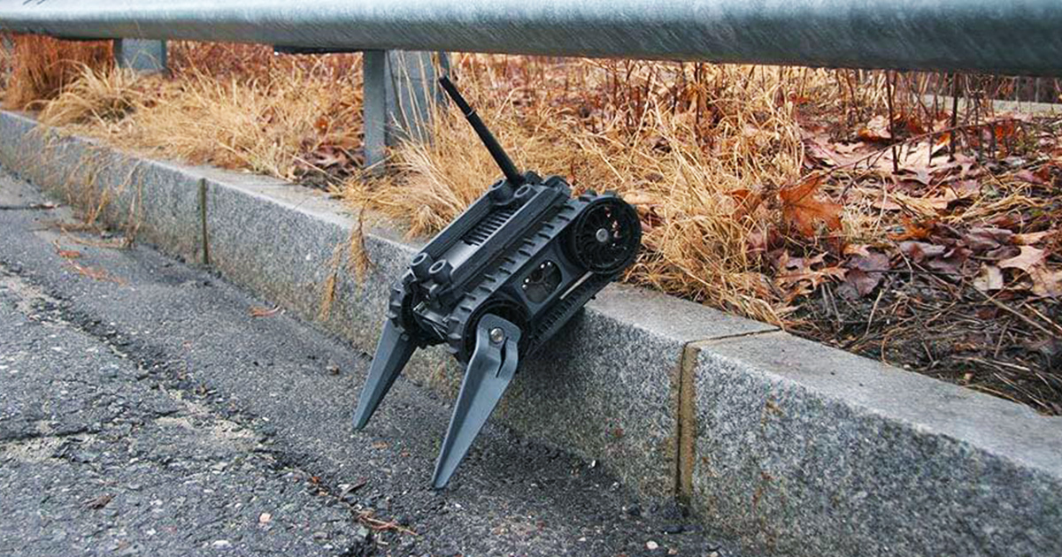 Throwable rescue robots sent to help at collapsed building