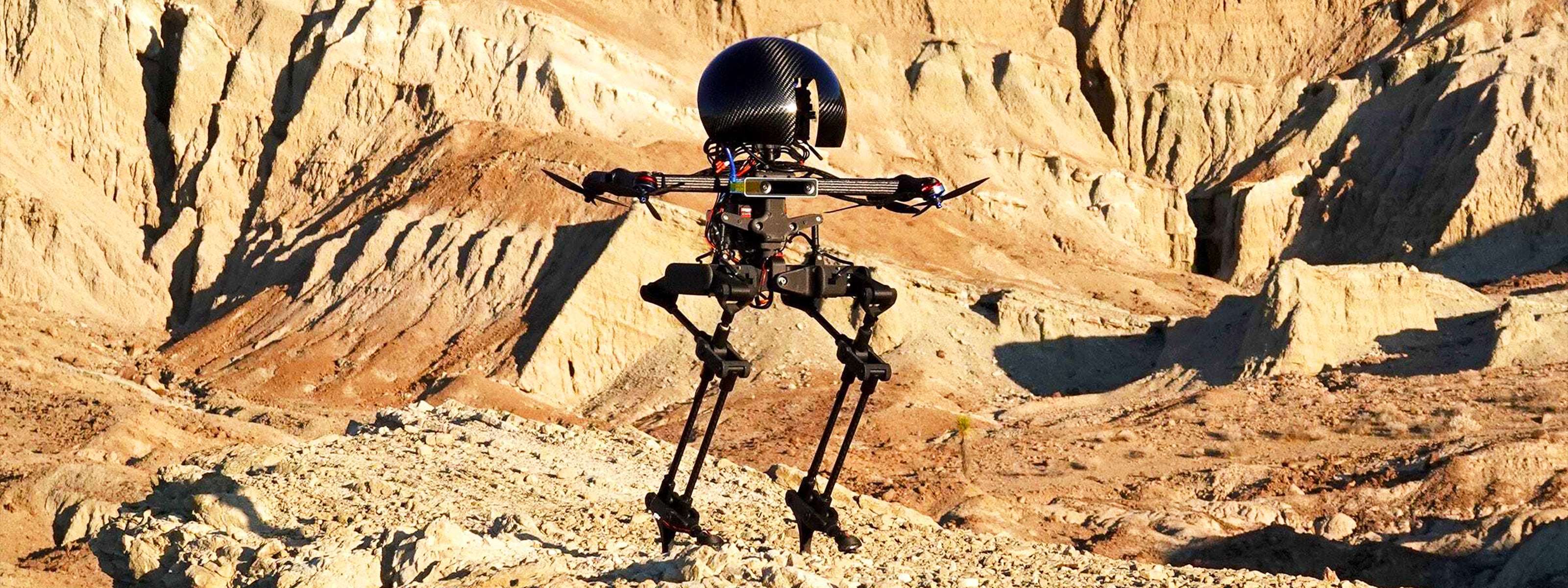 Caltech’s walking robot can also fly and skateboard