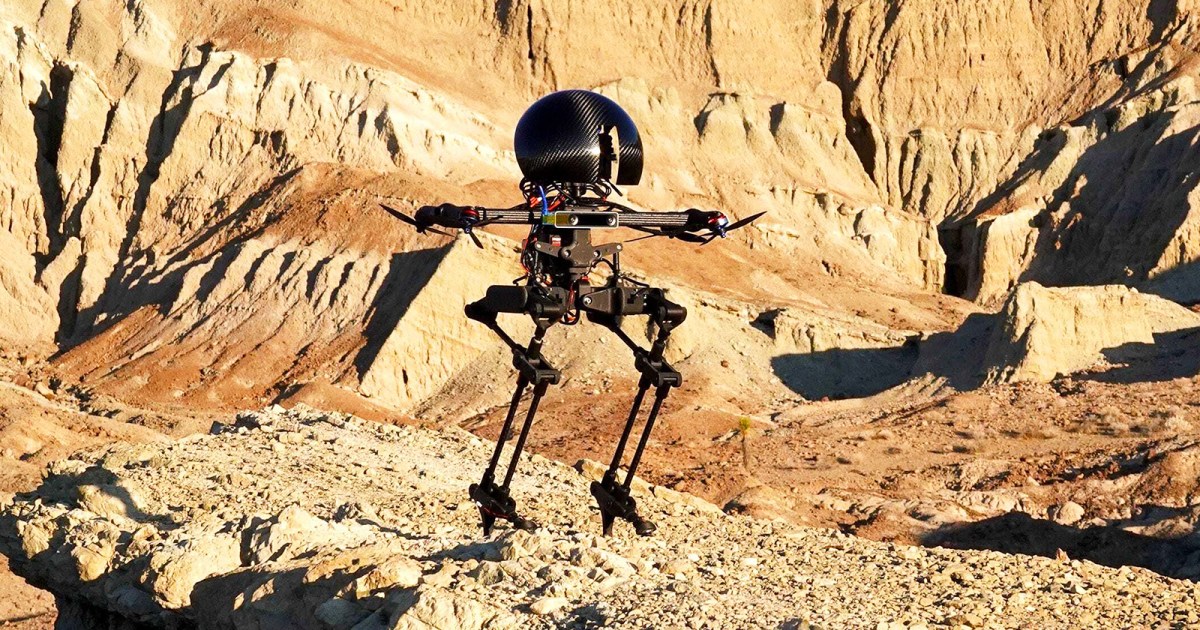 Caltech’s walking robot can also fly and skateboard