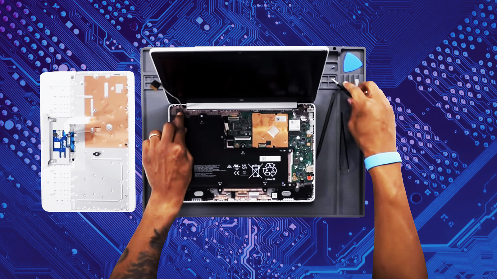 Microsoft posts video of DIY laptop teardown