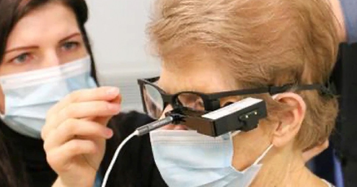 Bionic eye implants enable a blind person to see again