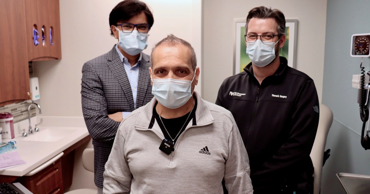 Rare double lung transplant saves cancer patient’s life