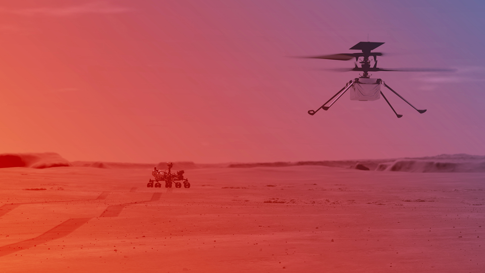 NASA’s helicopter on Mars snaps stunning desert photo