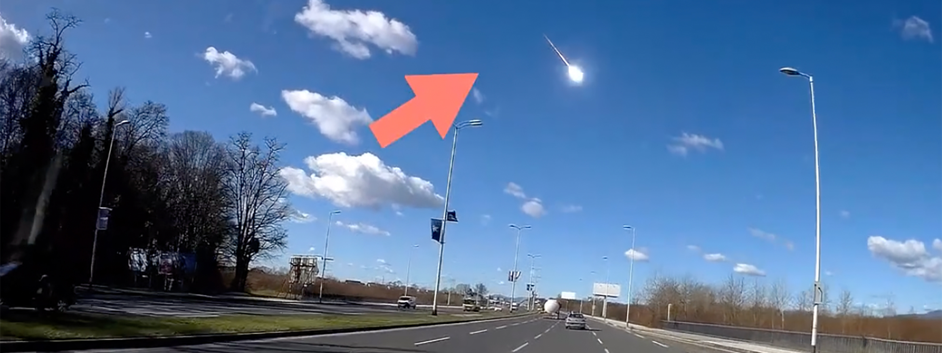 Meteorite’s fall to Earth retraced with dashcam footage