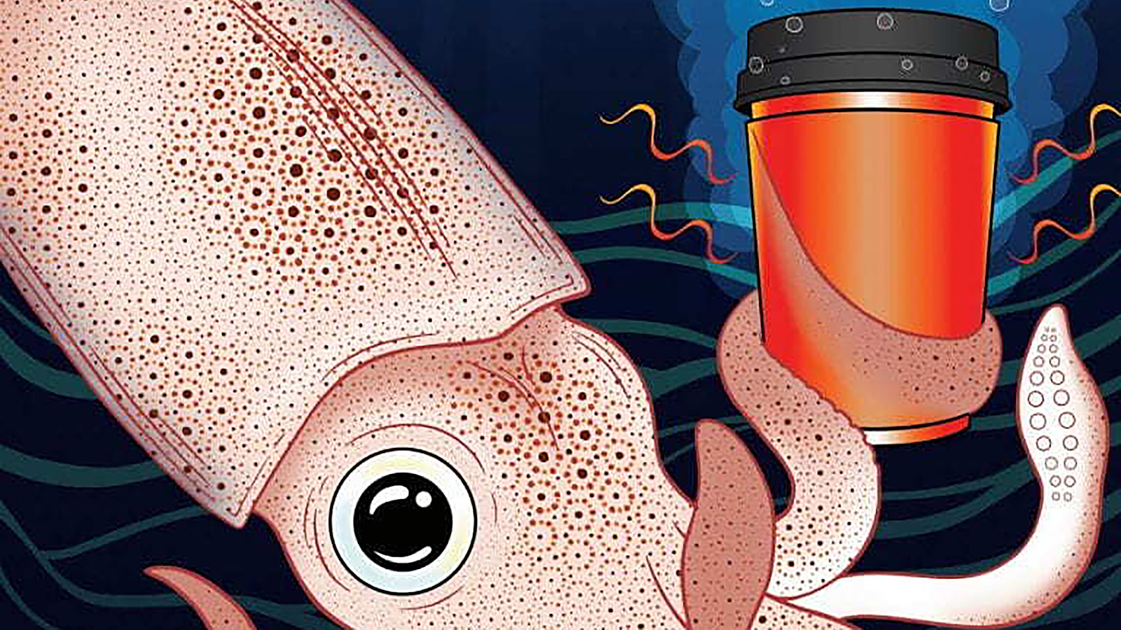Squid skin inspires heat-regulating coffee cup