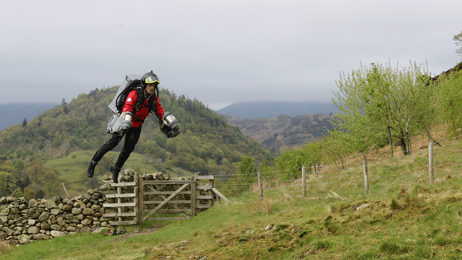 Watch: Medic in jet suit reaches mountain top in 3.5 minutes
