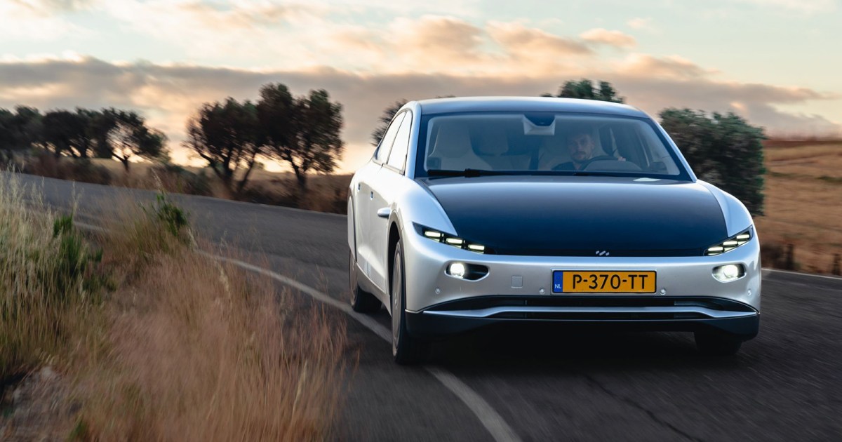 This luxury solar electric car could go 7 months without recharging