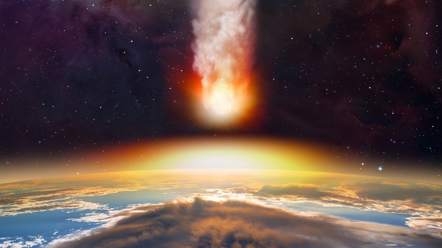 Real Meteor Hitting Earth