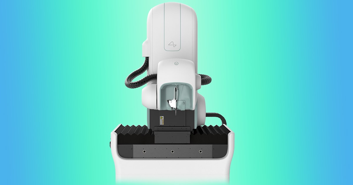 Watch a Neuralink robot insert electrodes into a dummy brain