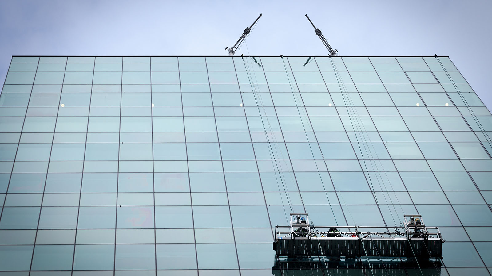 Watch: Robotic window cleaners take to the sky