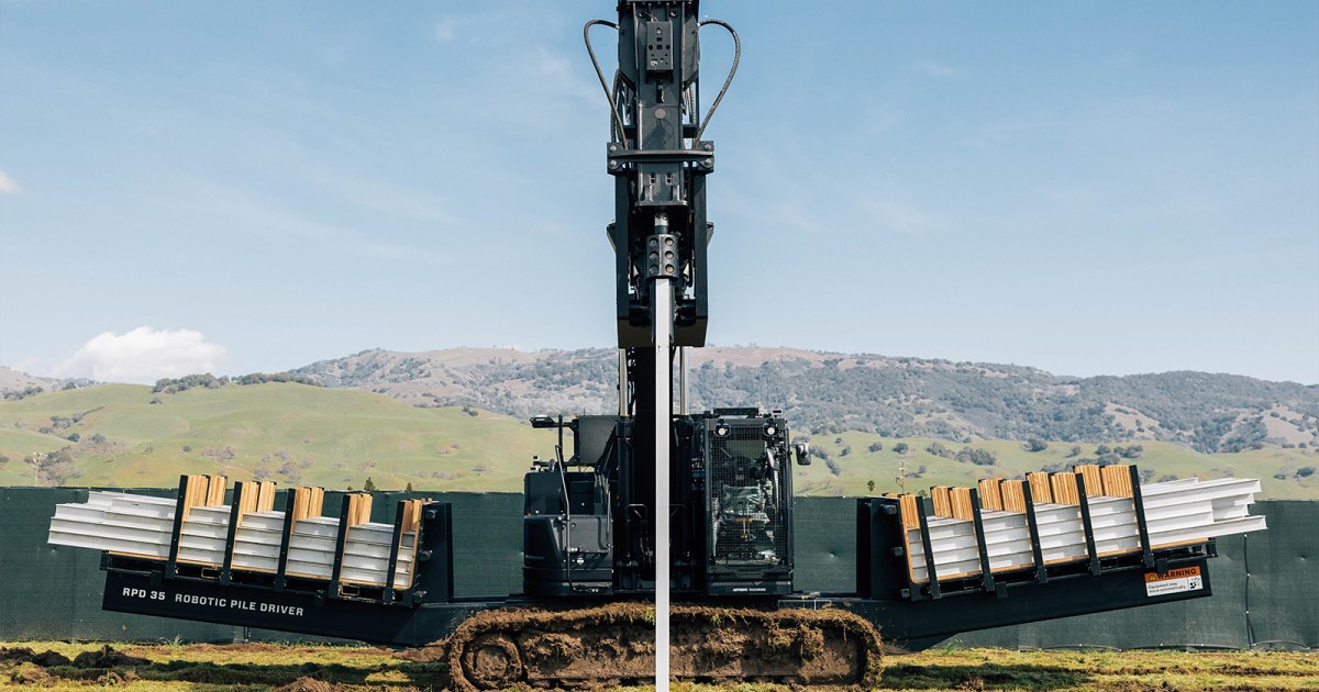 Massive construction robot is 3 to 5 times faster than a human crew