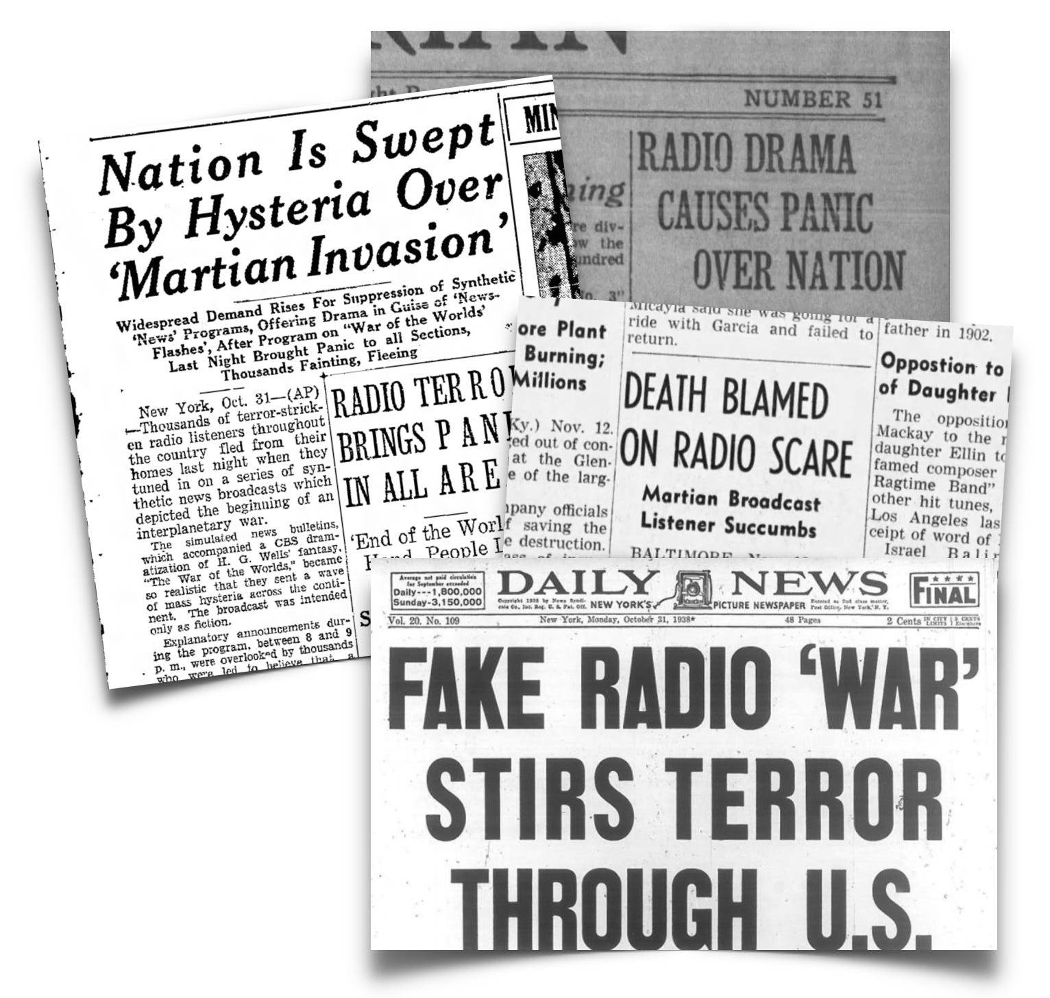 "War of the Worlds" didn’t panic America. Newspapers did.